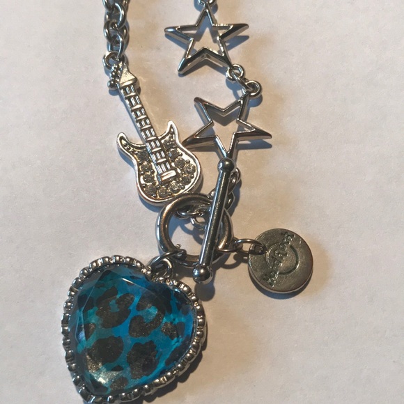 Hard Rock Cafe | Jewelry | Hard Rock Silver Toned Chain And Charms ...